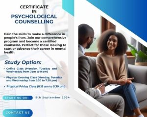 Certificate in Psychological Counselling – Kenya Institute of Professional Counseling